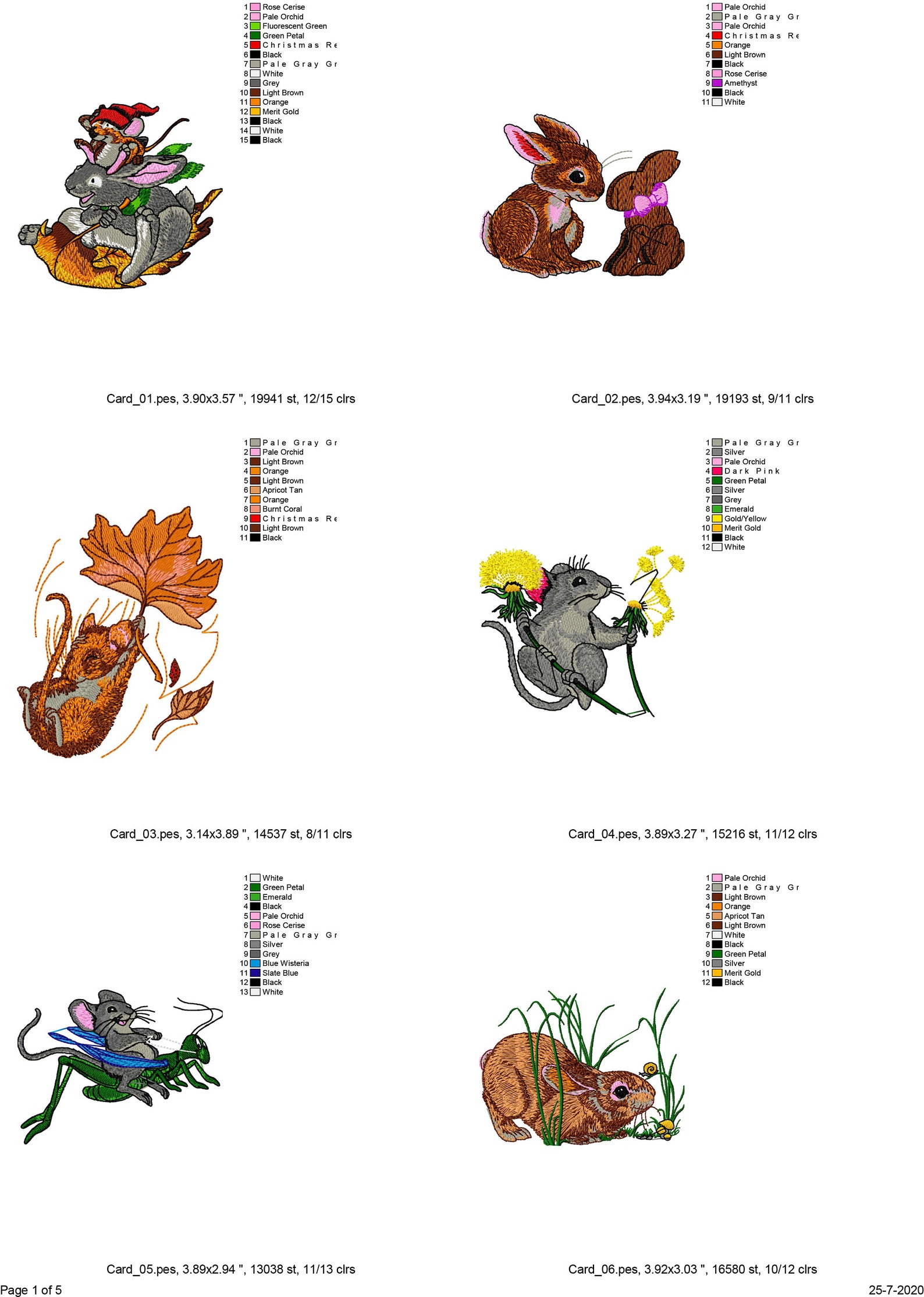 25 Woodland Animal Machine Embroidery Designs, Forest Animal Embroidery ...