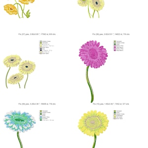 28 Flower Machine Embroidery Designs, Floral Embroidery, Tropical ...