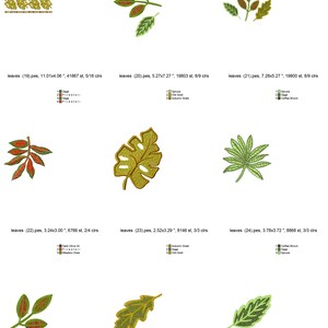 35 Leaf Machine Embroidery Designs, Floral Embroidery, Embroidery ...