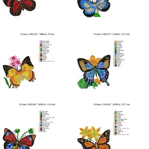 20 Butterfly Machine Embroidery Designs, Animal Embroidery Pattern ...