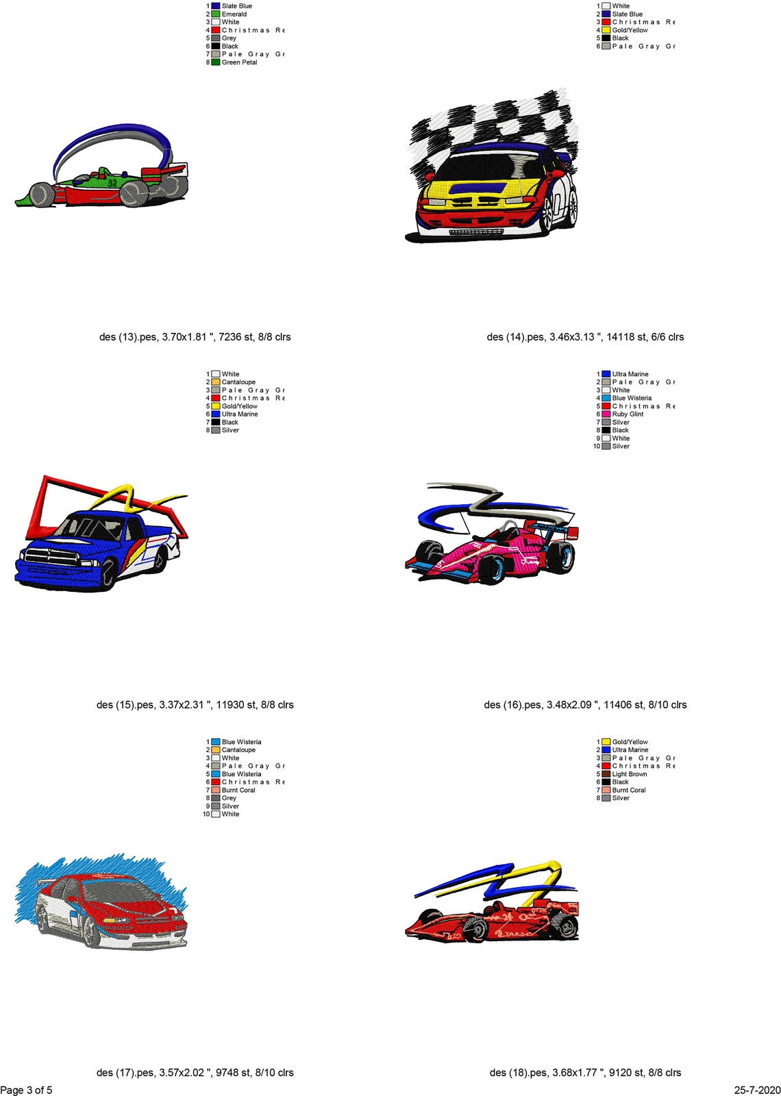 25 Racecar Machine Embroidery Designs Race Car Embroidery - Etsy