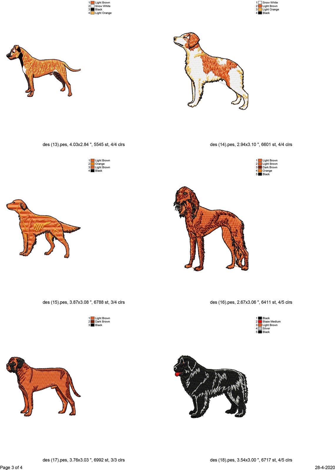 21 Dogs Machine Embroidery Designs Animal Embroidery Pattern - Etsy
