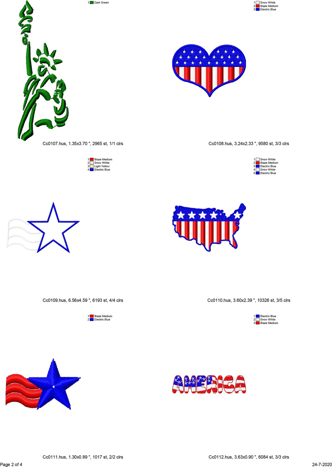 21 Patriotic Machine Embroidery Designs United States of - Etsy