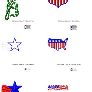 21 Patriotic Machine Embroidery Designs, United States of America ...