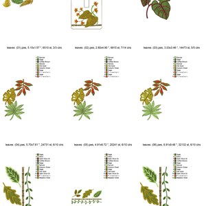 35 Leaf Machine Embroidery Designs, Leaves Embroidery, Embroidery ...