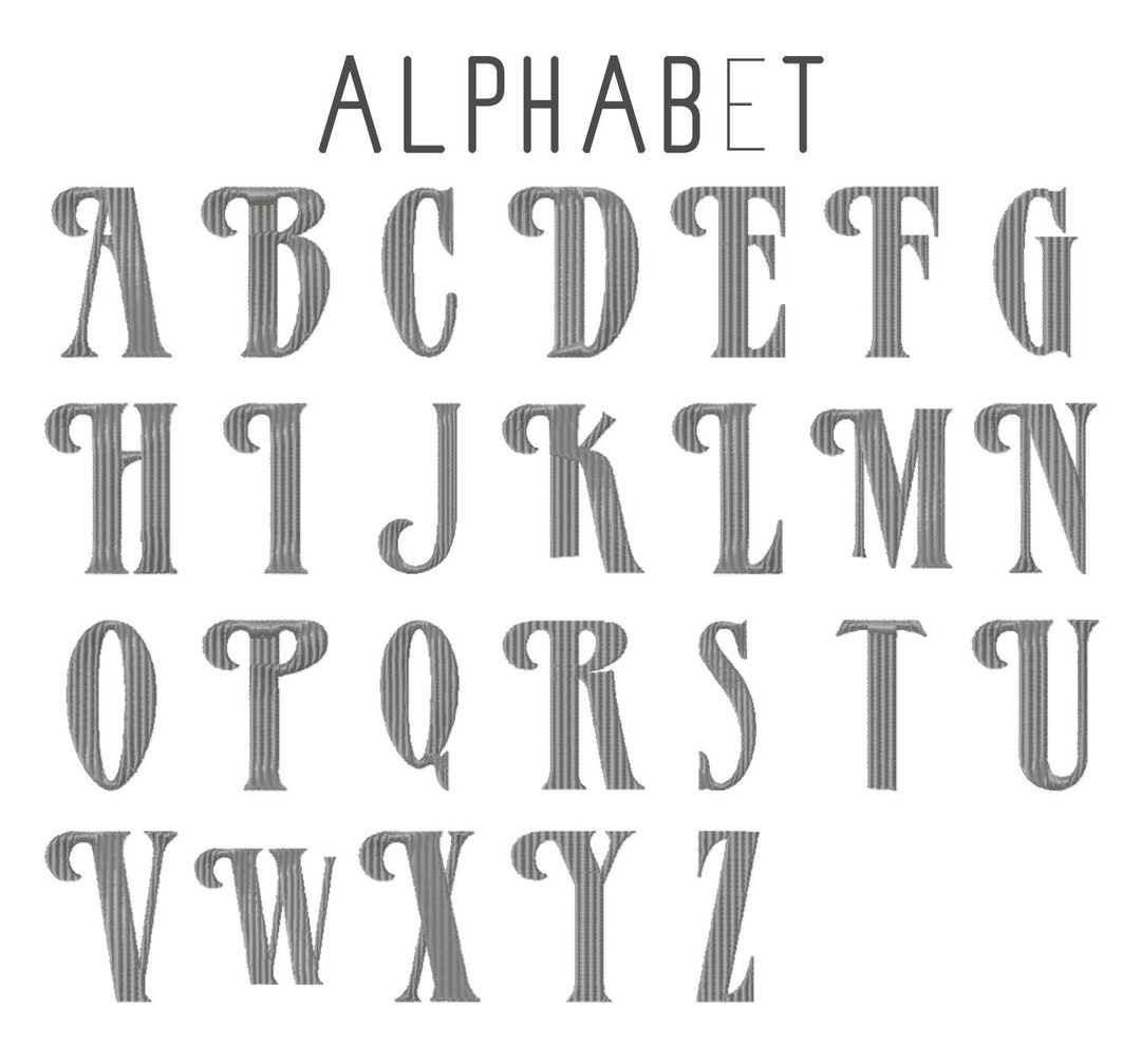 26 Alphabet Machine Embroidery Designs, Alphabet Embroidery, Monogram ...