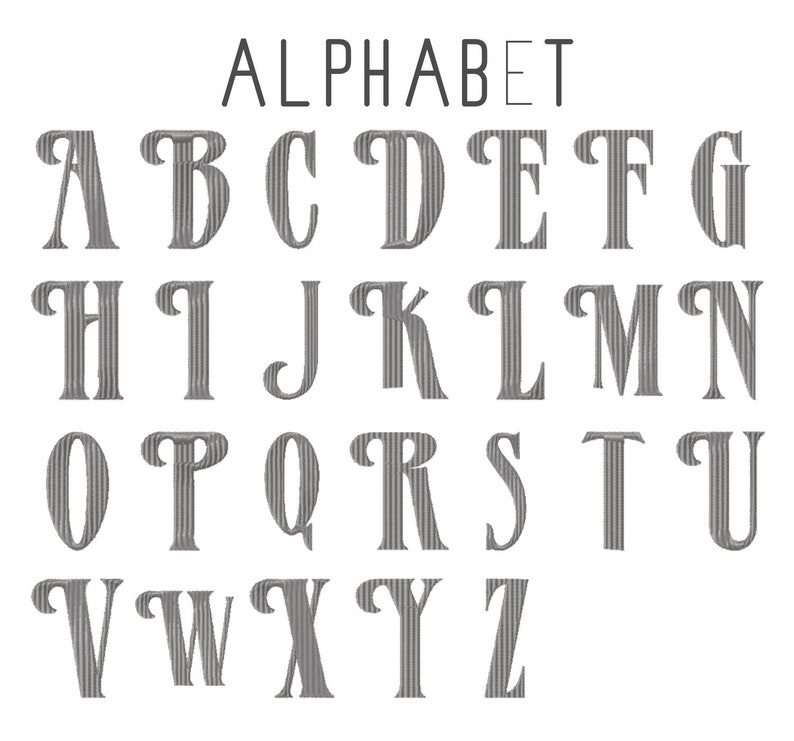 26 Alphabet Machine Embroidery Designs Alphabet Embroidery - Etsy