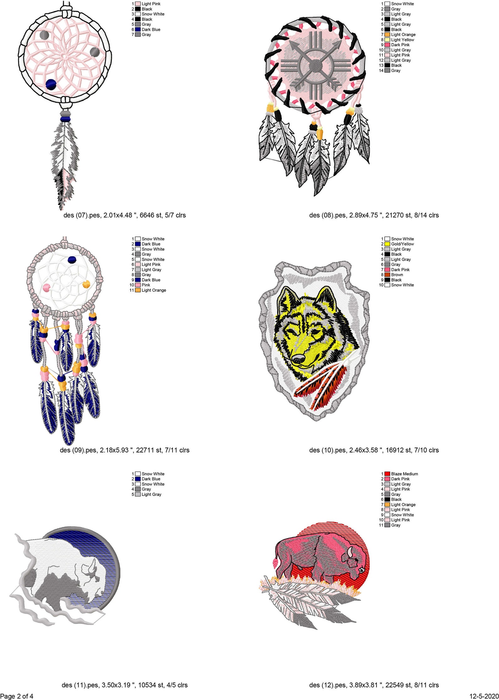 20 Native American Machine Embroidery Designs, Southwest Embroidery ...