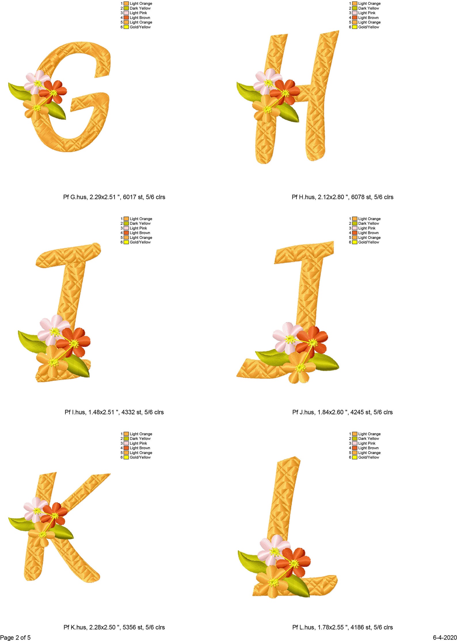 26 Floral Alphabet Machine Embroidery Designs, Alphabet Embroidery ...