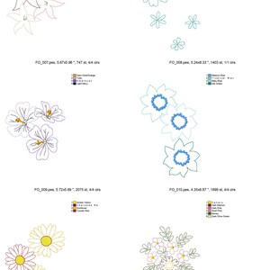 17 Flower Machine Embroidery Designs, Floral Embroidery, Embroidery ...