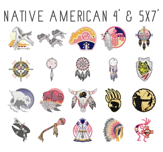 20 Native American machine embroidery designs southwest | Etsy