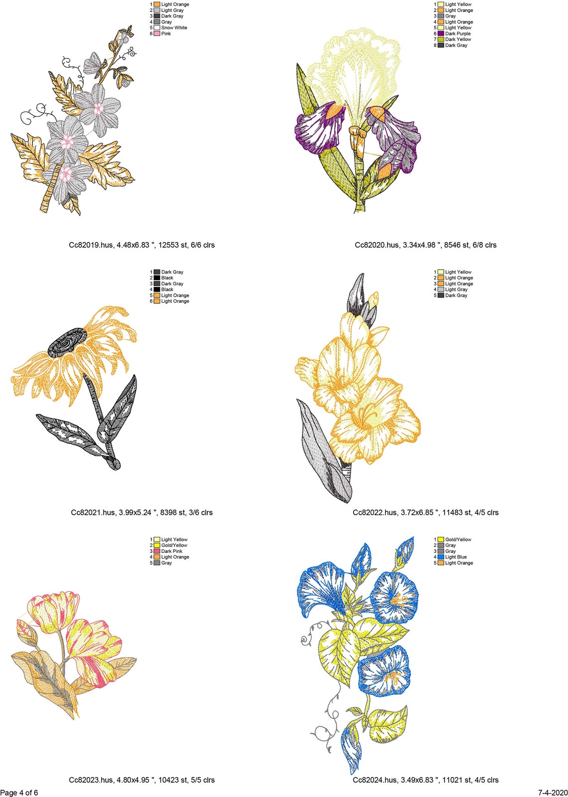 33 Flower Machine Embroidery Designs, Floral Embroidery Design ...