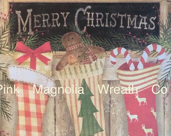 Primitive Country Merry Christmas Sign - Etsy
