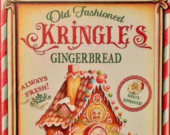 10 Gingerbread House Cookie Christmas Sign Wreath Sign Home - Etsy