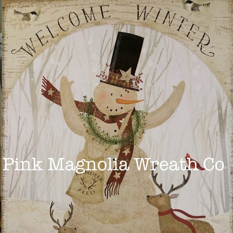 Snowman Sign - Etsy