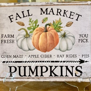 Fall Market Sign - Etsy