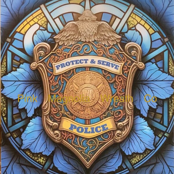 Stained Glass Police - Etsy