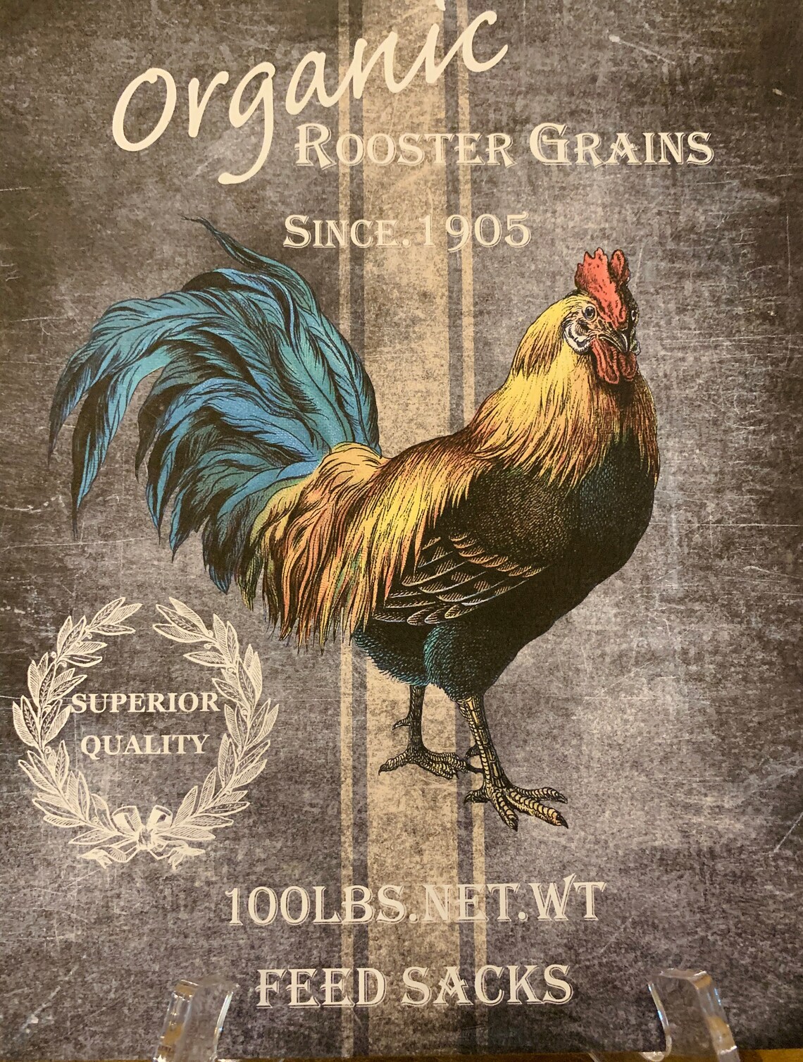 Chalkboard rooster sign | Etsy