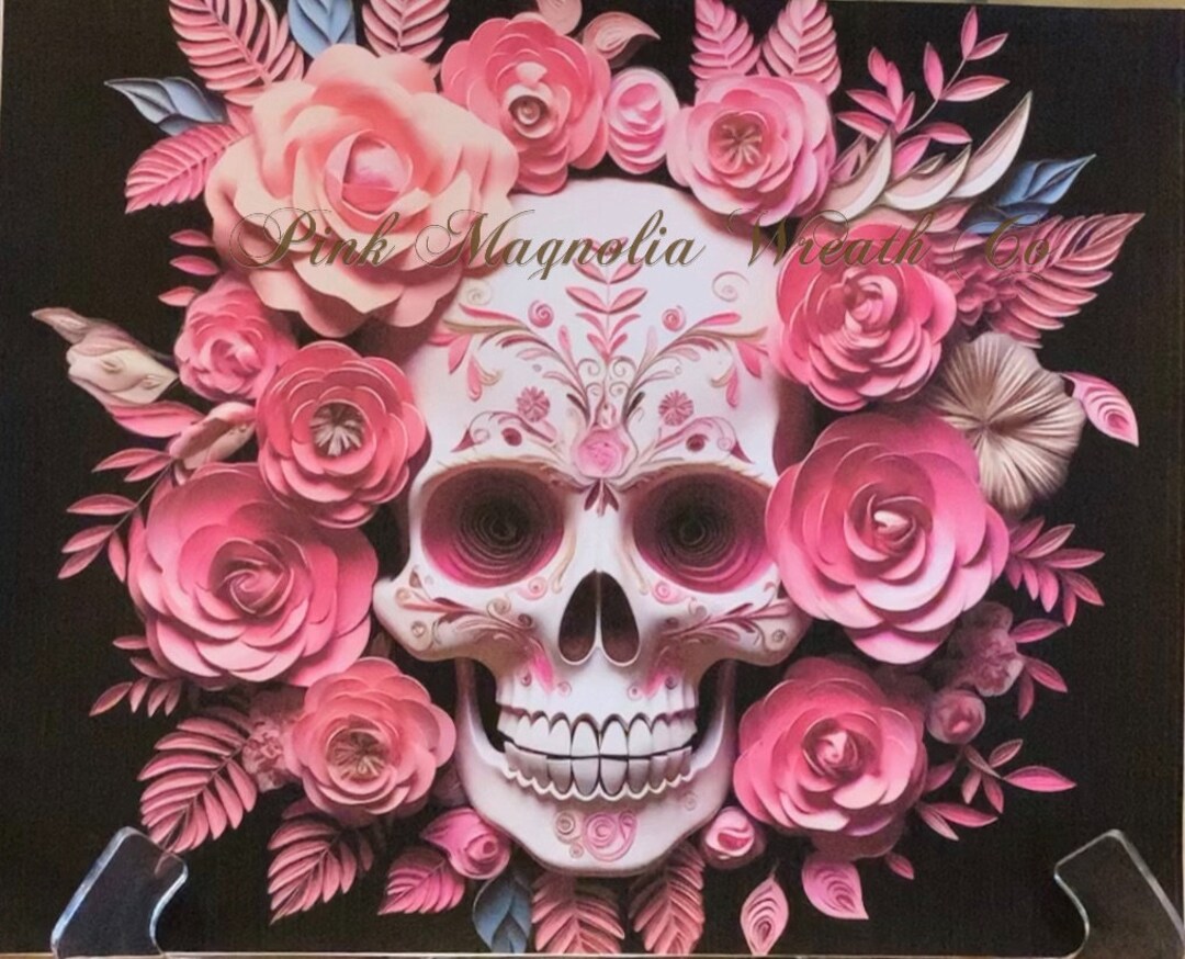 Halloween Sugar Skull Sign - Etsy