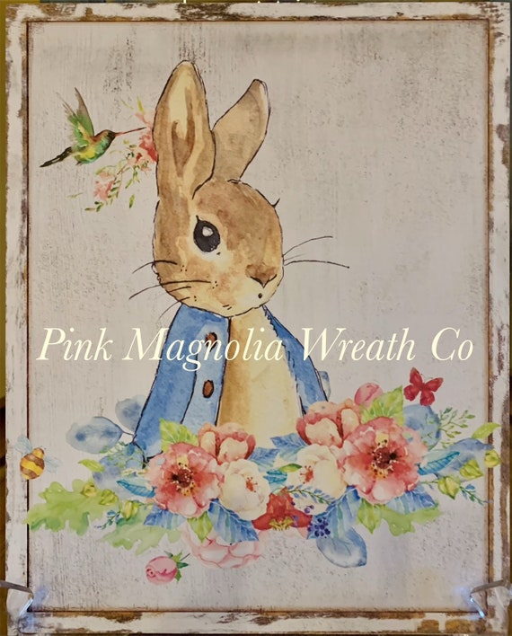 Peter Rabbit Wreath Sign - Etsy