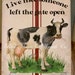 Cow Sign - Etsy