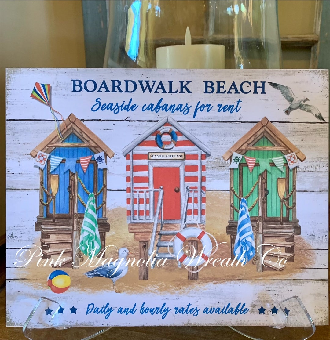 Cabana Beach Sign - Etsy