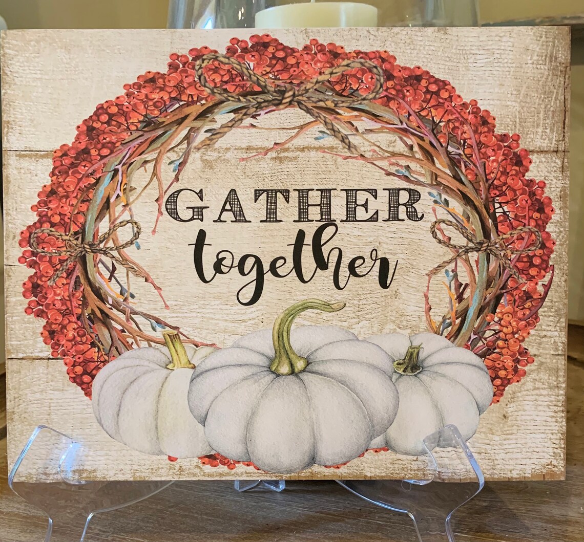 Gather together sign | Etsy