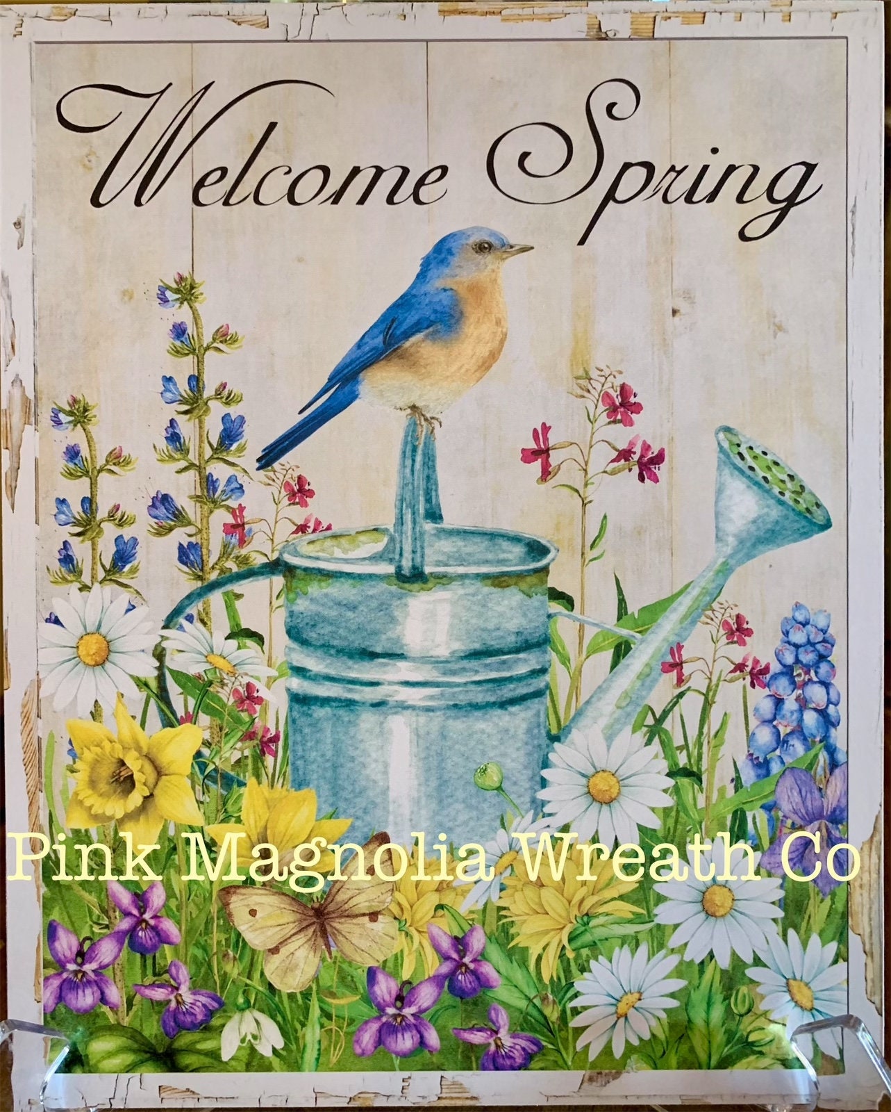 Welcome Spring Sign | Etsy