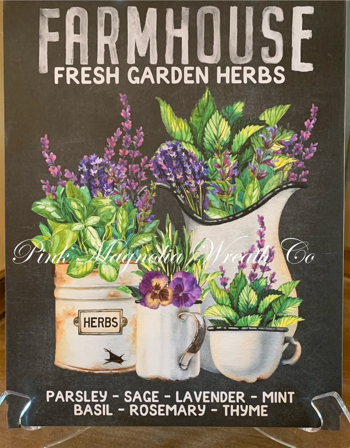Farmhouse Herb Sign - Etsy