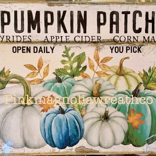 Personalized Pumpkin Patch Sign Custom Pumpkin Farm Rustic - Etsy