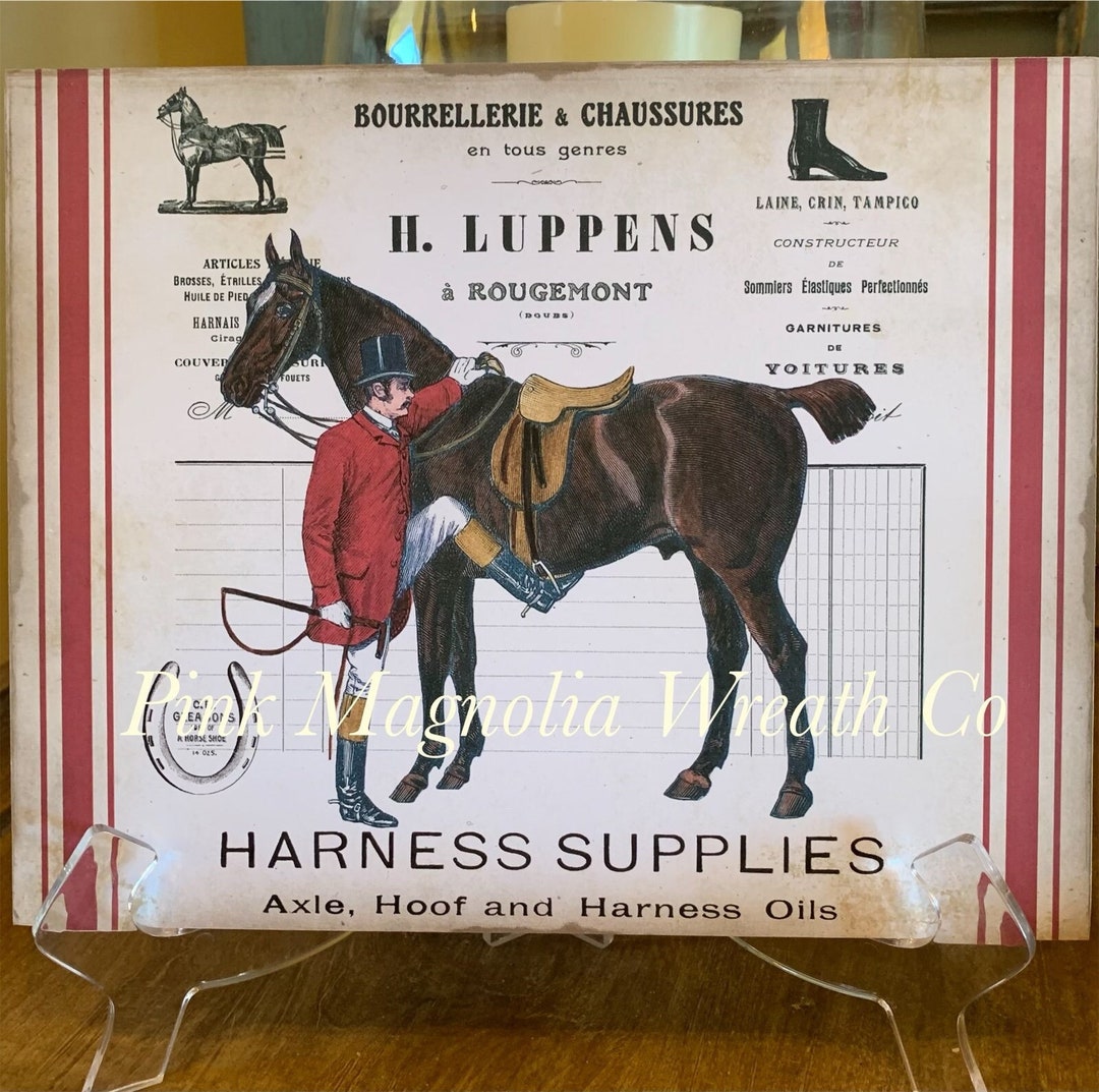 Equestrian Sign | French Country Horse Decor - Etsy