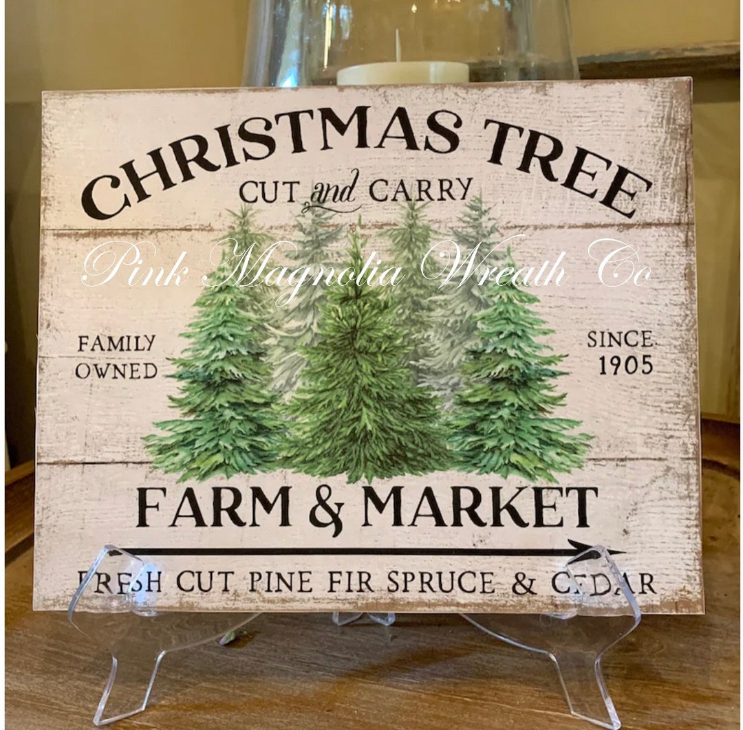 Christmas Tree Sign - Etsy