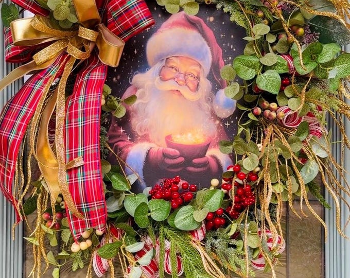 Magical Santa Wreath - Etsy
