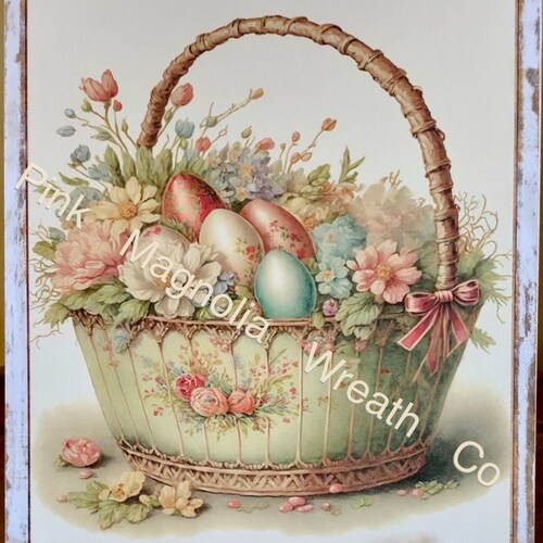 Easter Basket Sign - Etsy