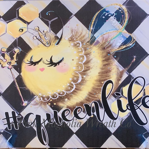 Queen Bee Sign - Etsy