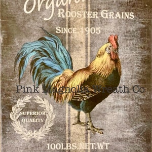 Chalkboard Rooster Sign - Etsy
