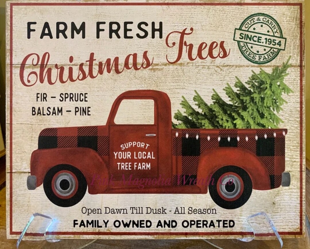 Christmas Truck Sign - Etsy