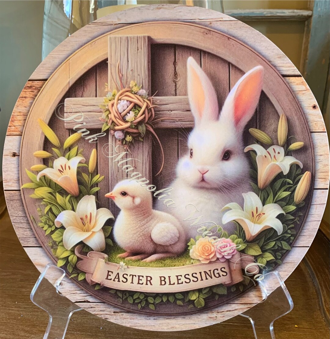 Easter Blessings Sign - Etsy