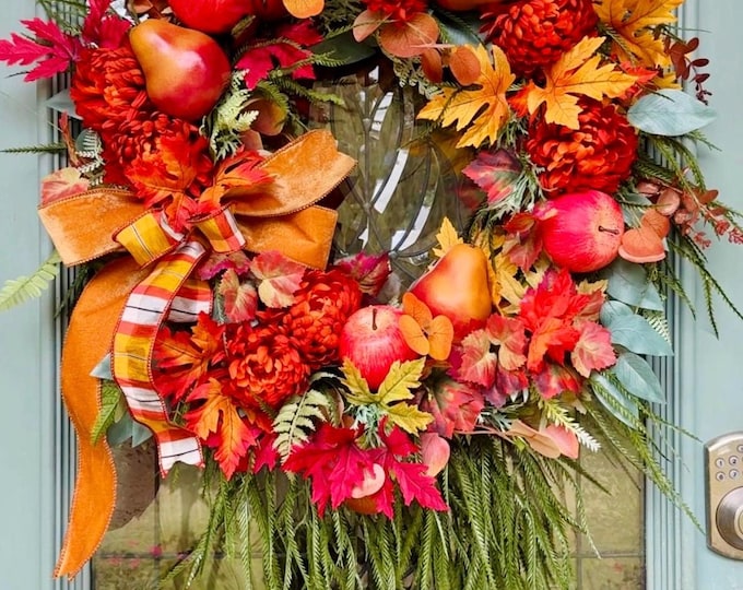 Fall Harvest Wreath - Etsy