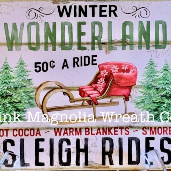 Winter Wonderland Sign - Etsy