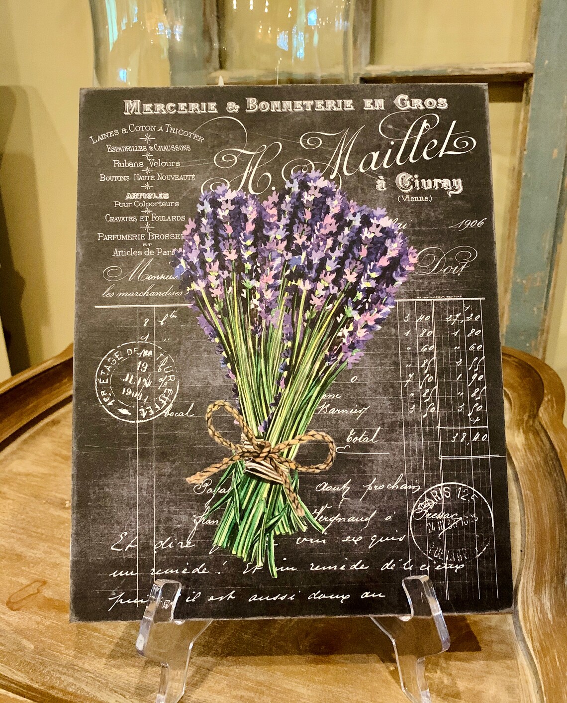 Chalkboard lavender sign | Etsy