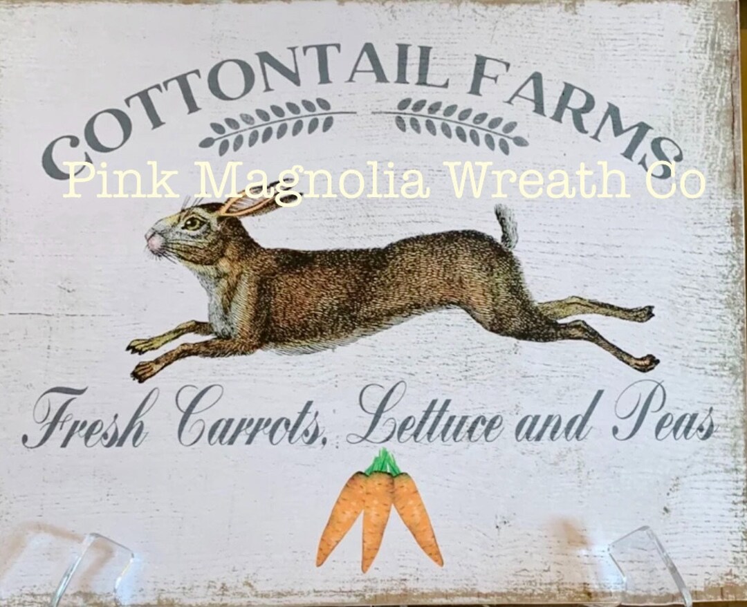 Easter Rabbit Sign - Etsy