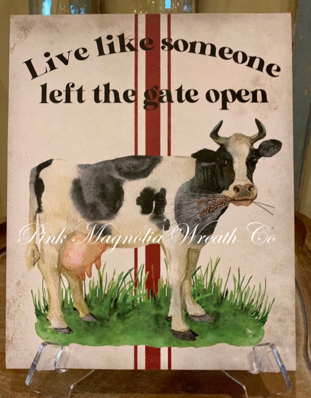 Cow Sign - Etsy