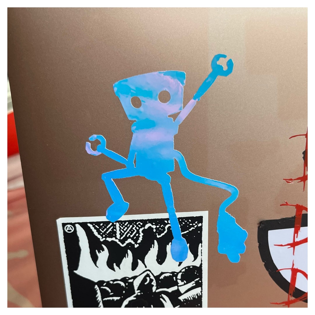 Chibi Robo Iridescent Vinyl Sticker/decal - Etsy