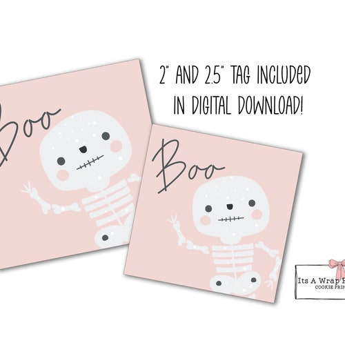 Printable Halloween Cookie Tags Hey BOO Sweet Treat Tag - Etsy
