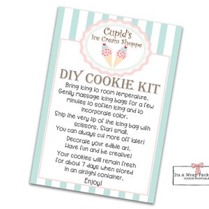 Mother's Day Printable Mini Cookie Cards 3.5 X 5 Floral and Stripes - Etsy