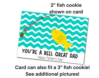 3.5 X 5 Dad Joke 3 Fishing Cookie Card Happy - Etsy