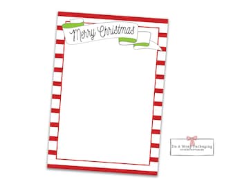 Happy Holidays Printable Mini Cookie Card 3.5 X 5 | Etsy