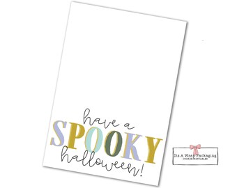 Printable Halloween 2 Cookie Tags Halloween Cupcake - Etsy