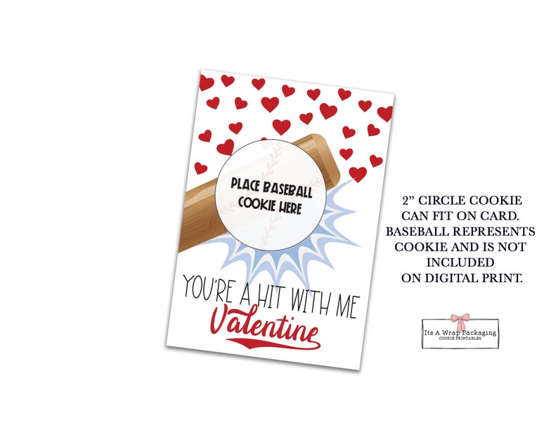 Valentines Printable Mini Cookie Card 3.5 X 5 - Etsy